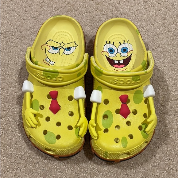 CROCS | Shoes | Spongebob Crocs Lightly Used Size 8 In Womens | Poshmark